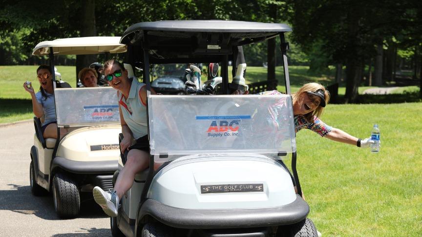 Golf Tournament Fundraising: Sell the Golf Carts with Static Cling Spo ...