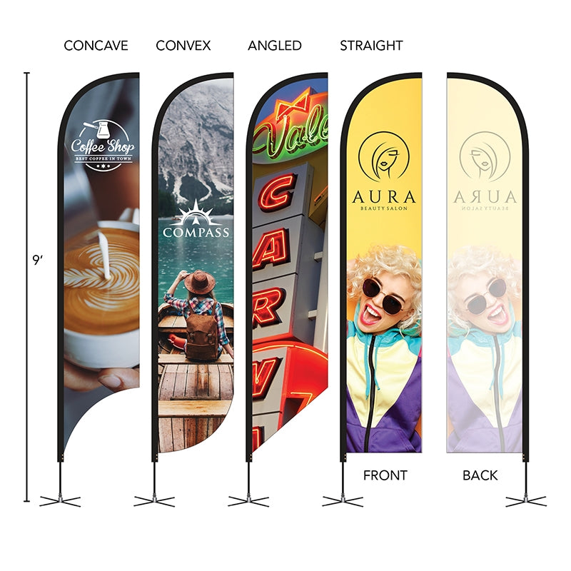 Feather Sail Flag Banners – Golf Tournament Specialists